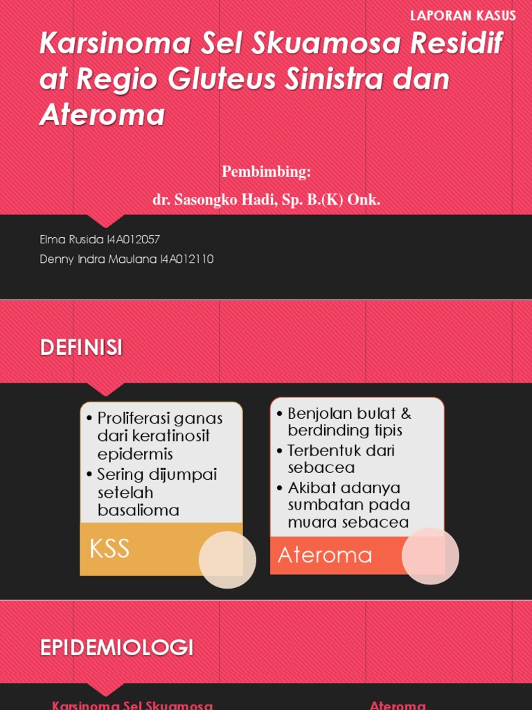 Karsinoma Sel Skuamosa & Ateroma | PDF