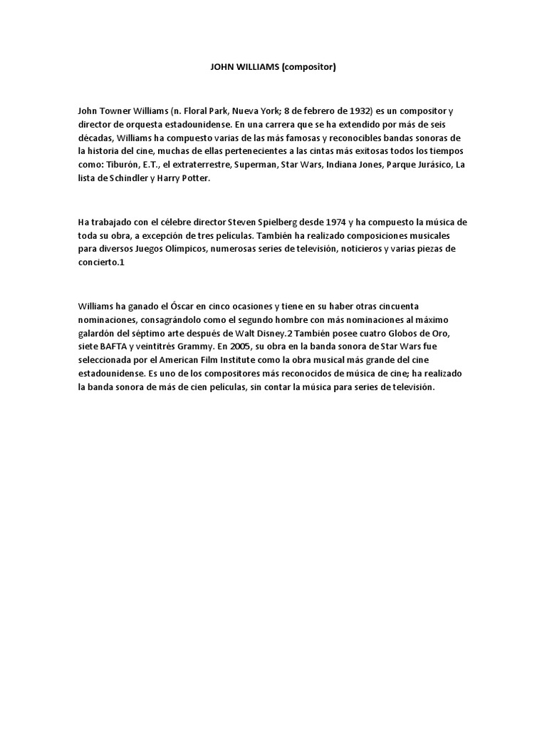 John Williams | PDF