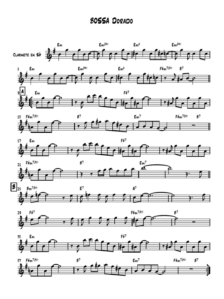Bossa Dorado BB - Partitura Completa | PDF