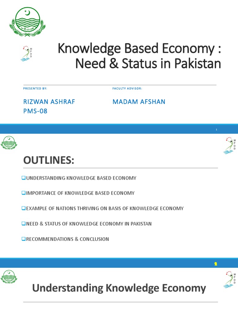 Status of Knowledge Economy in Pakistan | PDF | Knowledge Economy ...