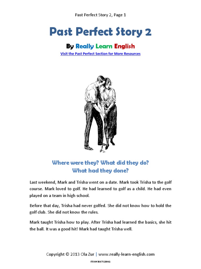 Past Perfect Story 2 PDF | PDF | Question | Perfect (Grammar)