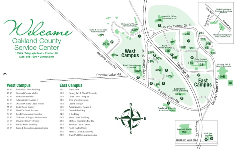 Oakland County Complex Map Overview | PDF | Government