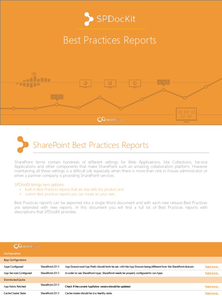 SPDocKit Best Practice Reports | Download Free PDF | Share Point | Web Server