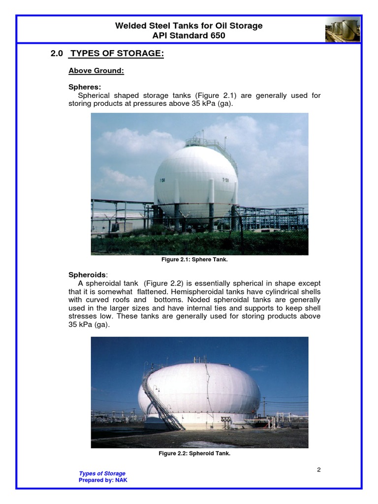 Type of Storage Tanks PDF | PDF