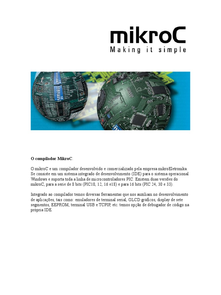 Uma introdução detalhada ao compilador MikroC para microcontroladores ...