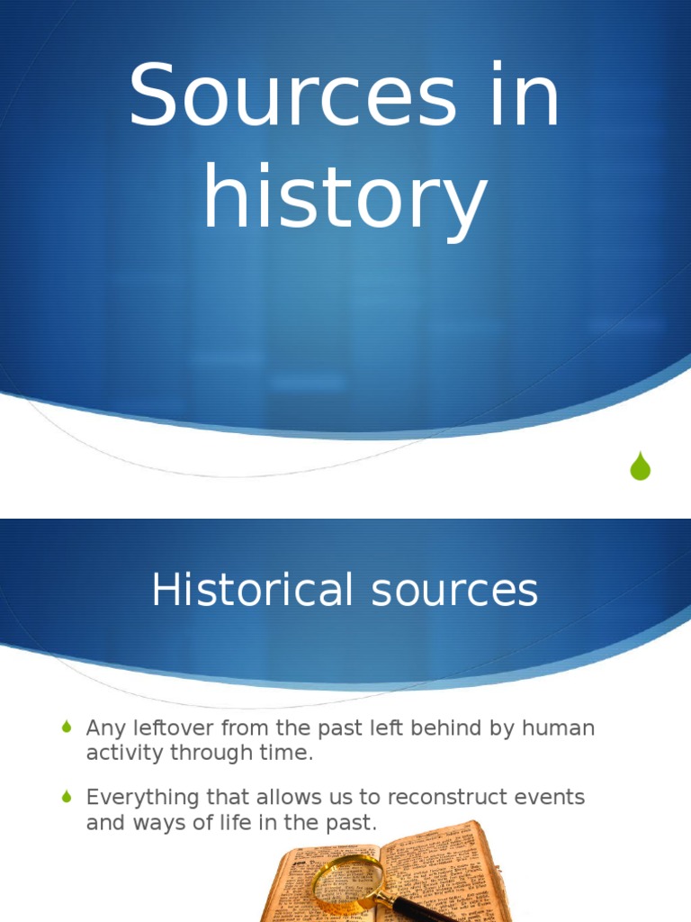 Sources in History | PDF | Primary Sources | Science