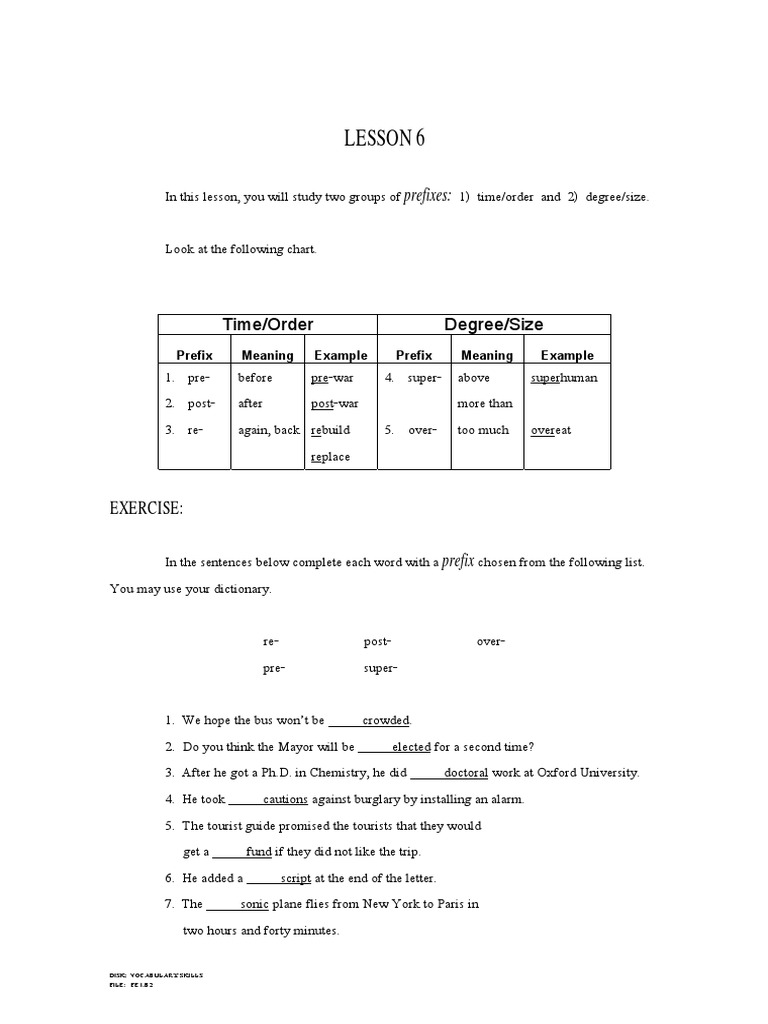 affixes exercises 1.pdf