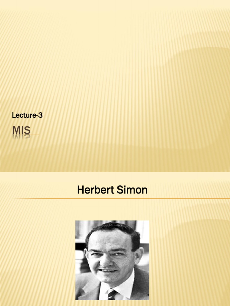 Simon's Decision-Making Model Explained | PDF | Social Science