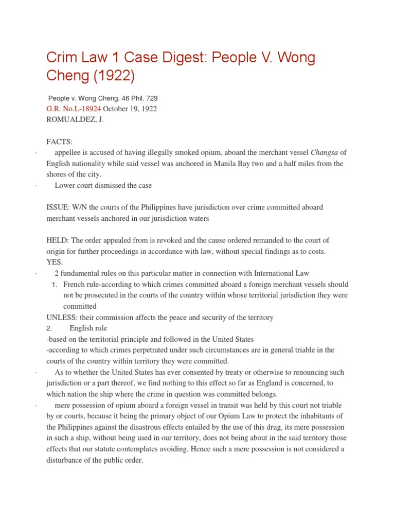 Case Digest | Intention (Criminal Law) | Crime & Violence