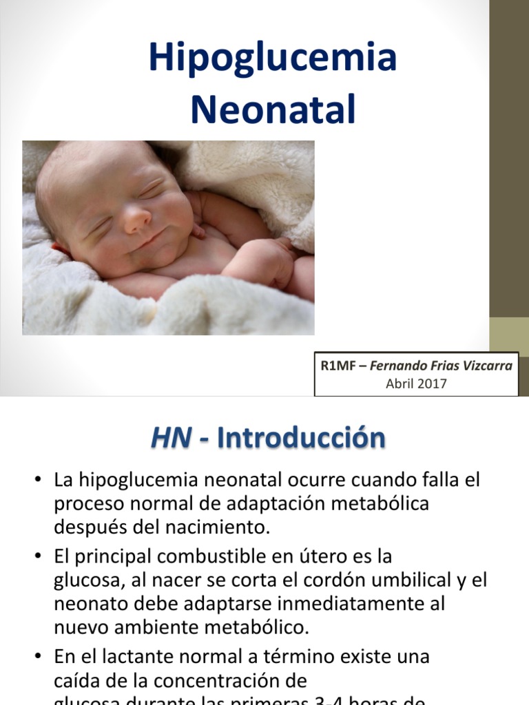 Hipoglucemia Neonatal | PDF