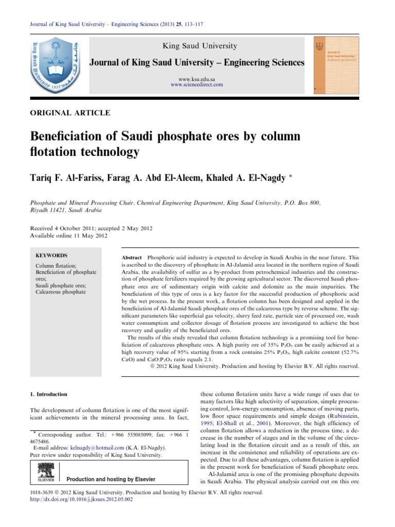 Phosphate Processing | PDF | Foam | Gases