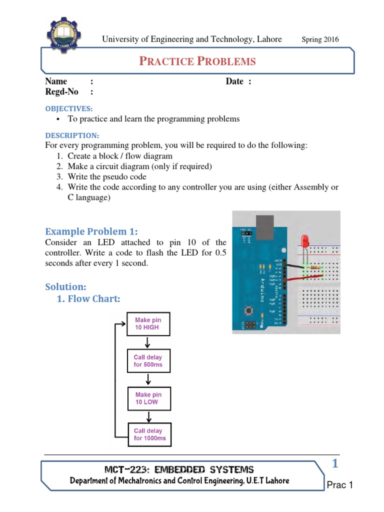 Practice Problems | Download Free PDF | Microcontroller | Switch
