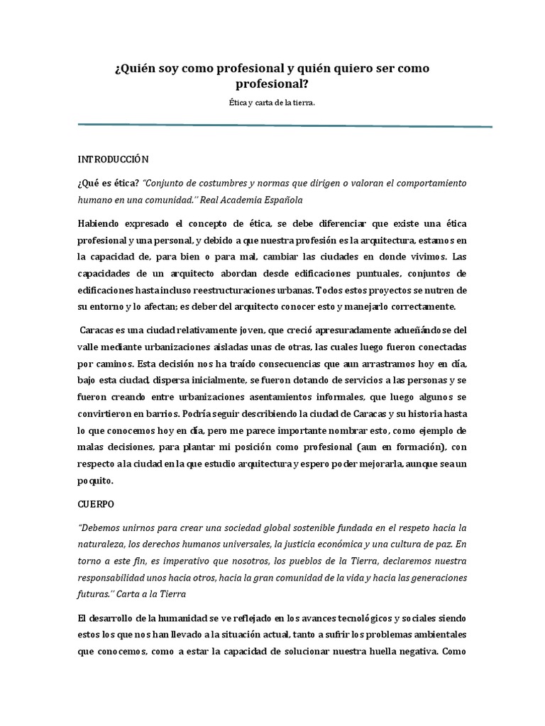 Etica Profesional Como Arquitecto | PDF | Ciudad | Sociedad