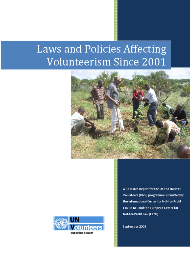 Volunteerism Laws and Policies - June 2010 | PDF | Volunteering ...