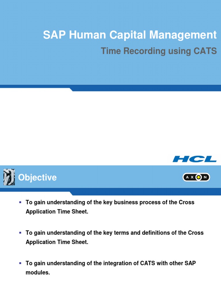 CATS for SAP Professionals | PDF | Business Process | Customer ...