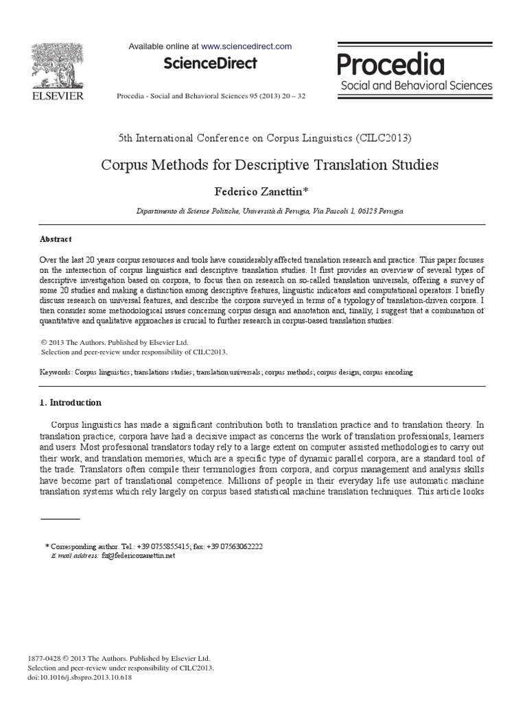 Zanettin (2013), Translation Studies PDF | PDF