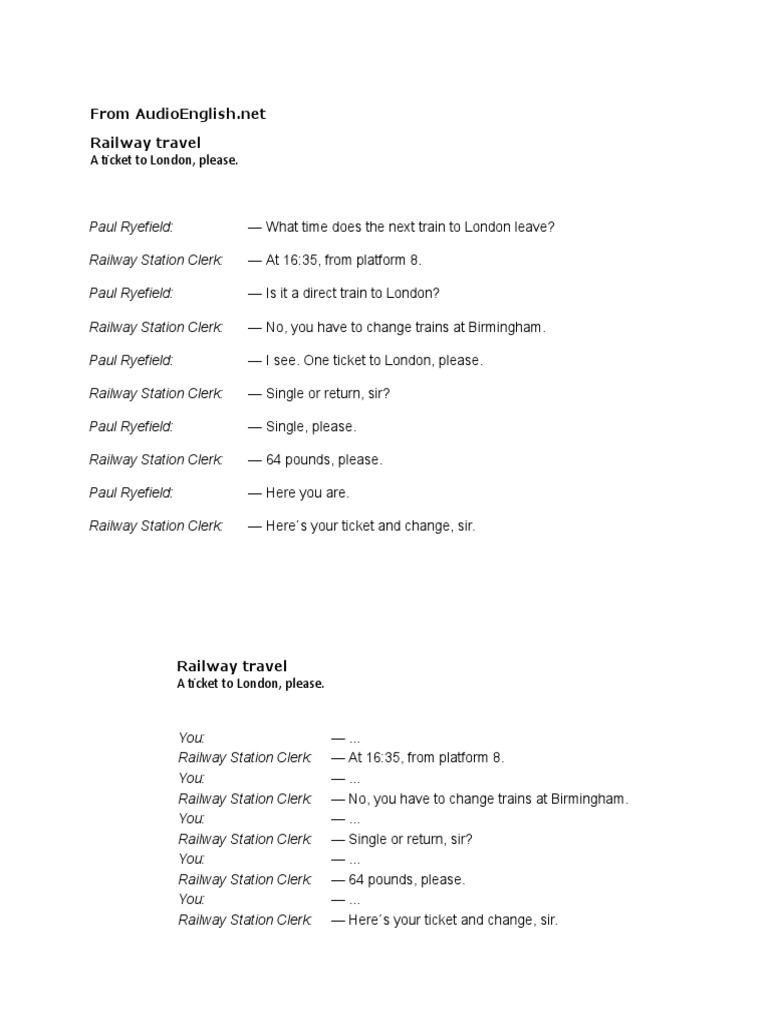 Travelling Role Plays and Dialogues | PDF | Business Class | Aeronautics