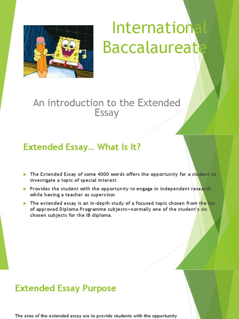 International Baccalaureate: An Introduction To The Extended Essay ...