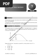 Derivation of Projectile Equations | PDF | Projectiles | Velocity