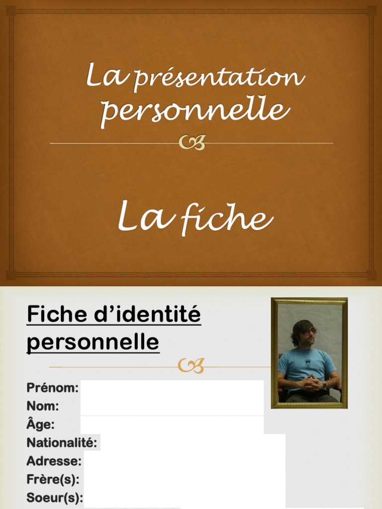 La Présentation Personnelle | PDF