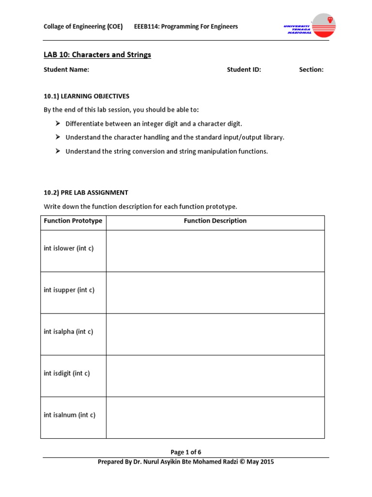 EEEB114 Worksheet 10 v1.0 PDF | PDF | Integer (Computer Science) | C (Programming Language)