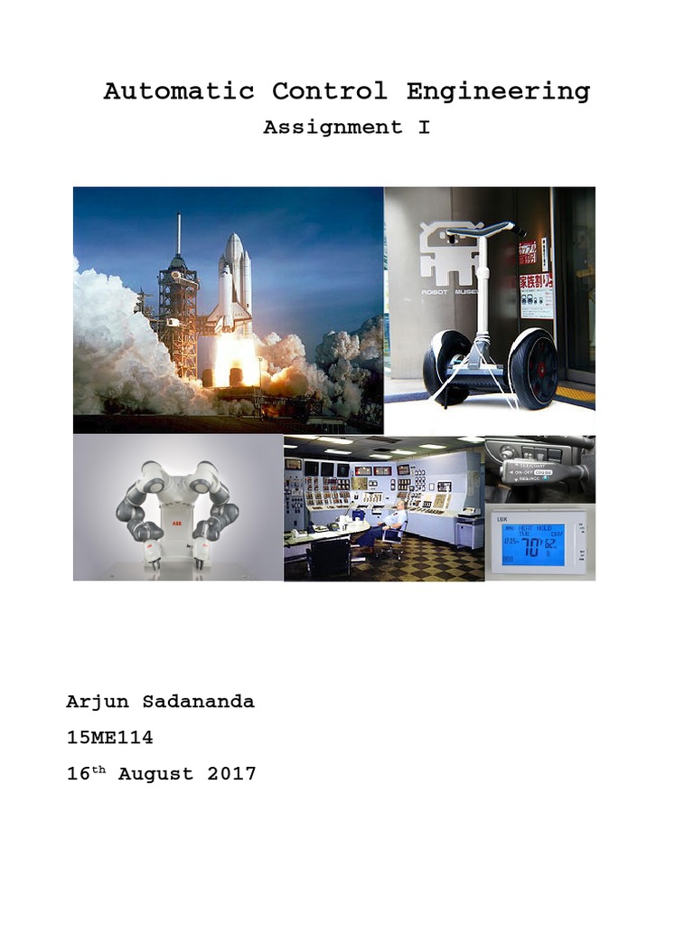 Automatic Control Engineering: Assignment I | Download Free PDF | Automatic Control | Control Theory