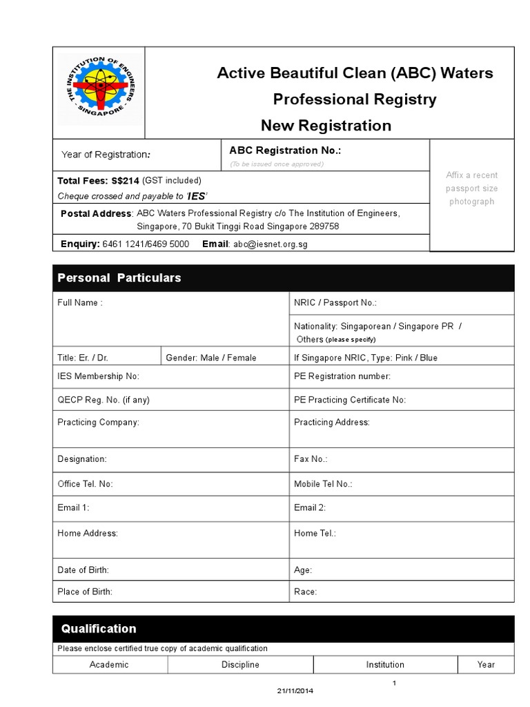 New Application Form - ABC | PDF | Professional Certification | Business