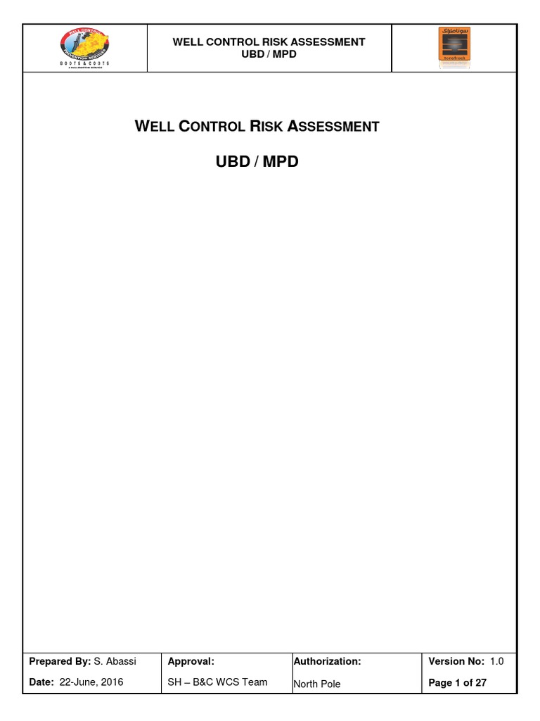 UBD-MPD Well Control Risk Assessment | PDF | Drilling Rig | Combustion