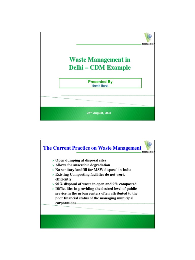 Waste Management in Delhi | PDF | Waste Management | Municipal Solid Waste