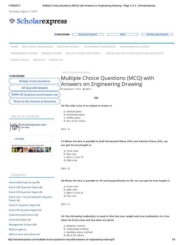 Multiple Choice Questions (MCQ) With An... Drawing - Page 2 of 3 ...