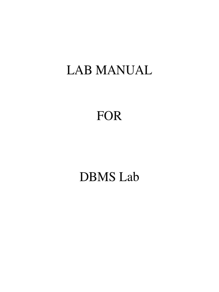 DBMS Lab Manual: CSE-216F Guide | PDF | Pl/Sql | Sql