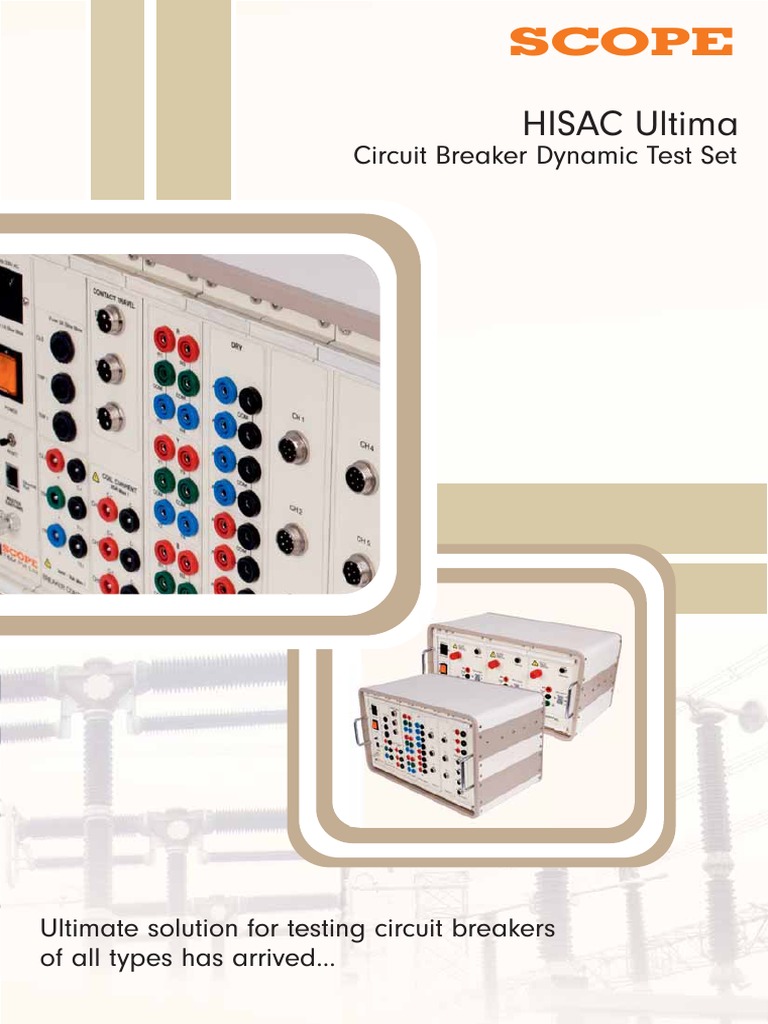Breaker Analyser - SCOPE HISAC Ultima PDF | PDF