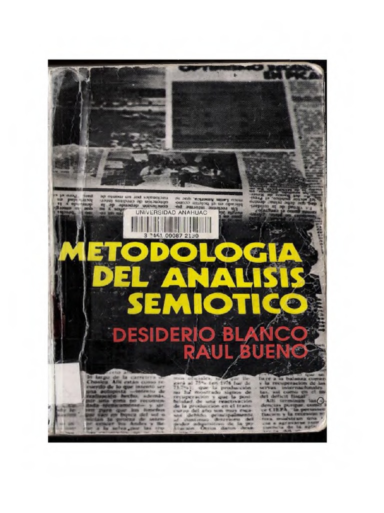 Metodologia Del Analisis Semiotico PDF | PDF