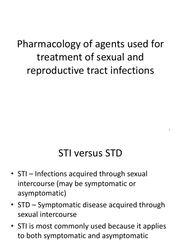 Pharmacology of STI Treatment Agents | PDF | Sexually Transmitted ...