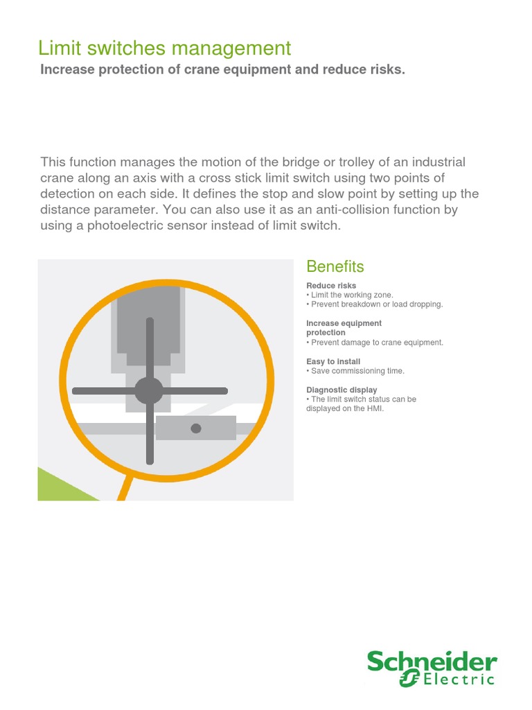 Limit Switches Management | PDF | Switch | Crane (Machine)