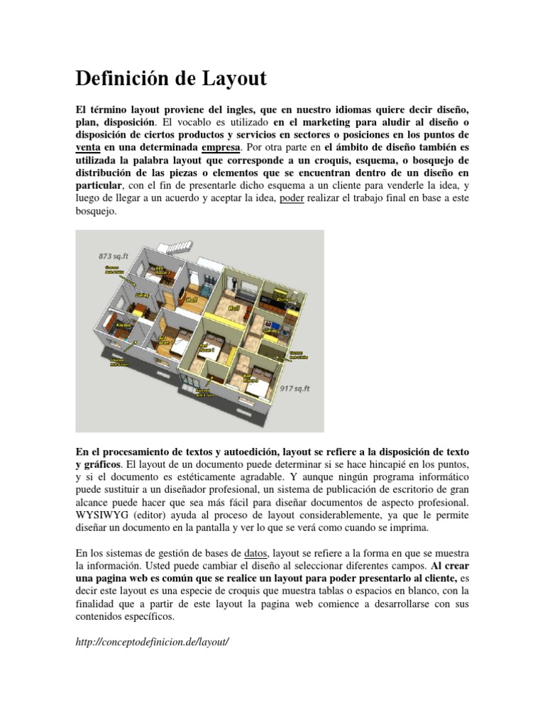Definición de Layout | PDF | Producción y fabricación | Industrias