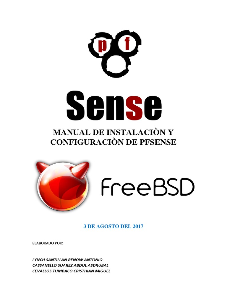 Manual Instalacion de Pfsense | PDF | Cortafuegos (informática) | Servidor web