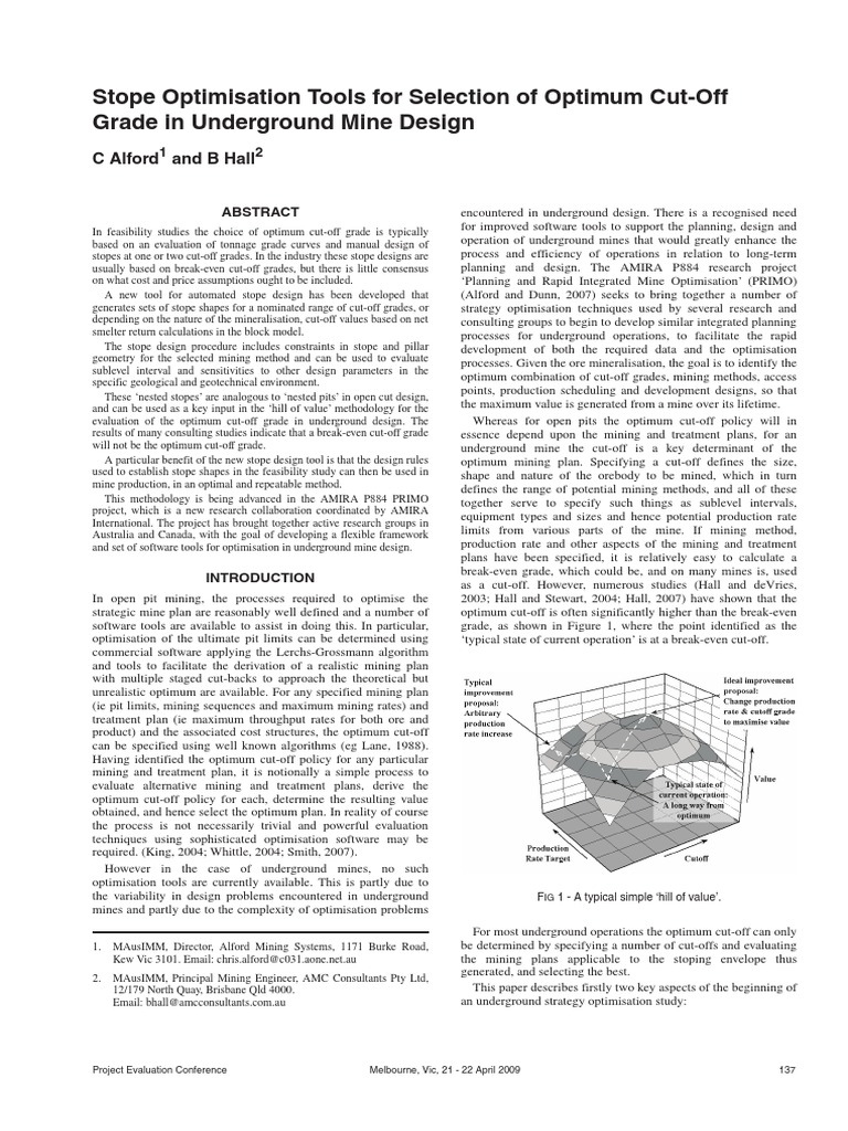35 Stope Optimization | PDF | Mathematical Optimization | Reference Range