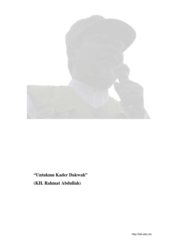 Untukmu Kader Dakwah - Ust. Rahmat Abdullah PDF | PDF