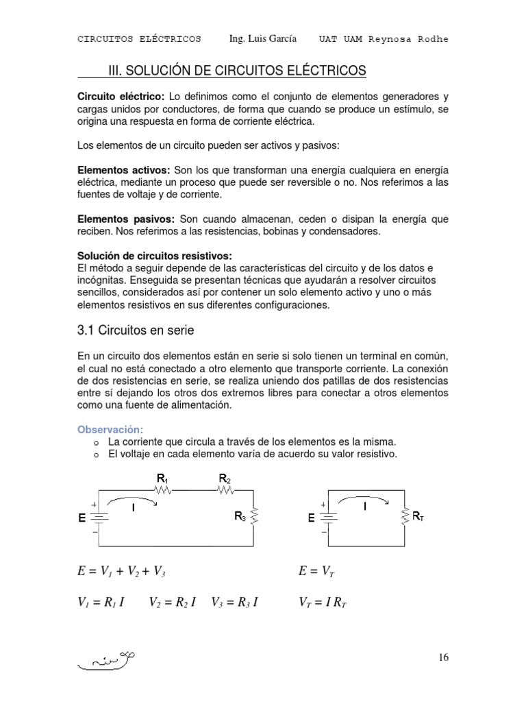 Solucion de Circuitos Electricos | PDF | Resistencia Eléctrica y Conductancia | voltaje