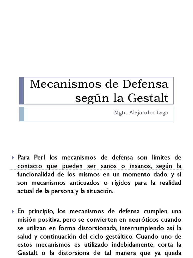 Mecanismos de defensa según la Gestalt: una guía sobre la proyección ...