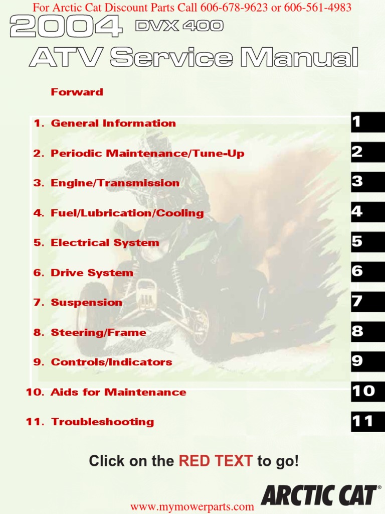 ATV Service Manual ATV Service Manual: A A RCCC T T I | PDF
