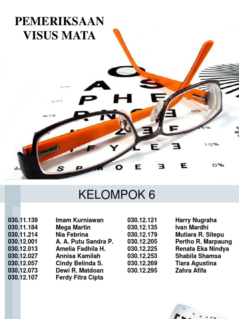 Pemeriksaan Visus Mata PDF | PDF