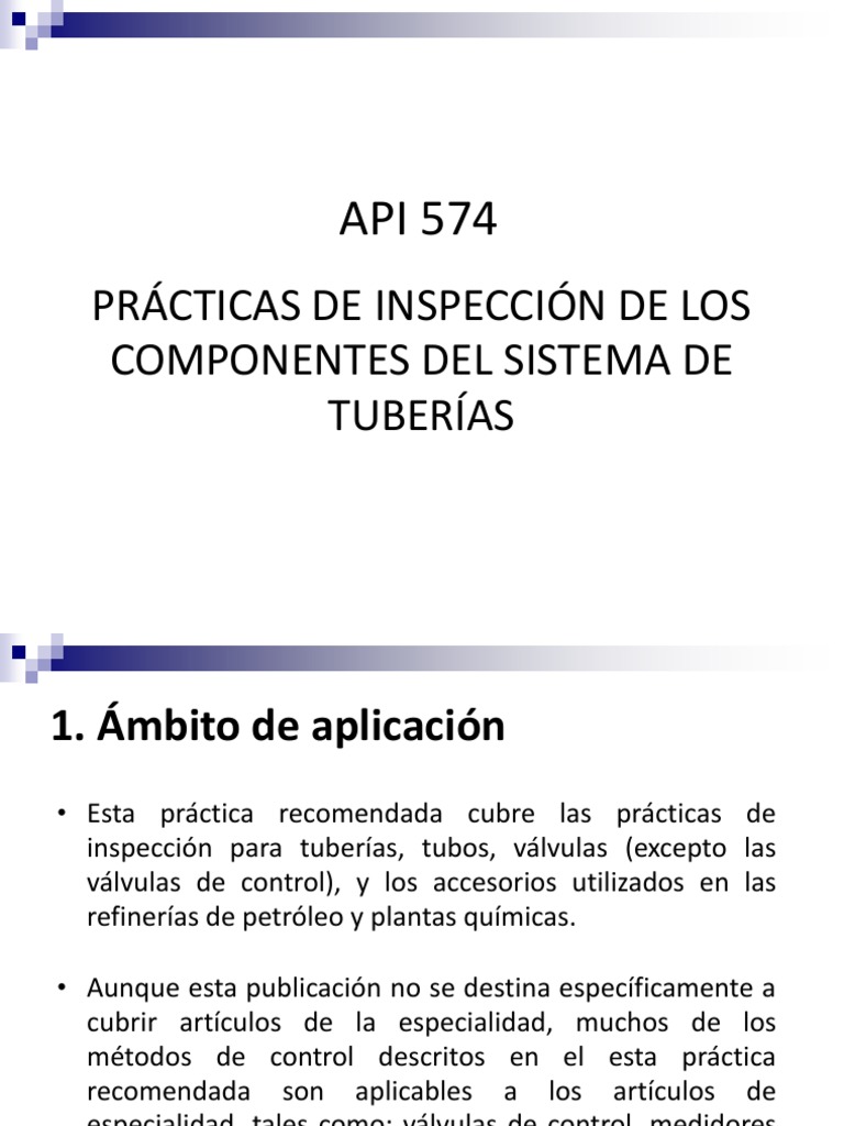 Inspección de Tuberías y Válvulas API 574 | PDF | Corrosión | Fatiga ...