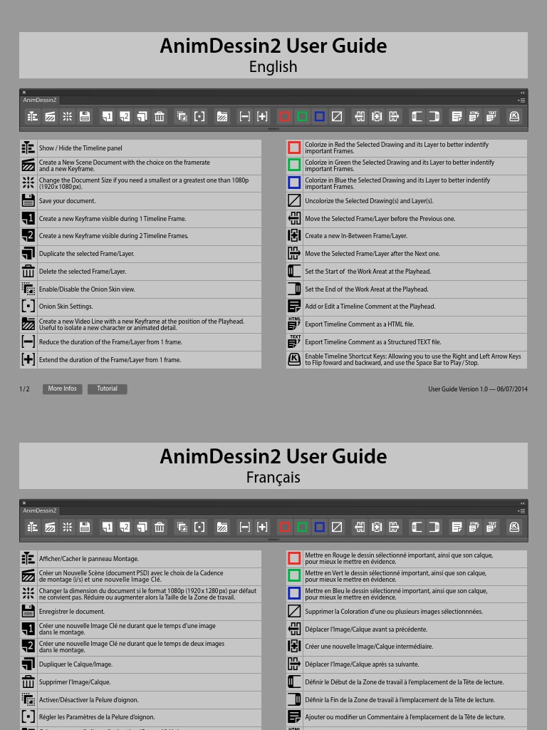 AnimDessin2 User Guide 01 | PDF | Video | Media Technology