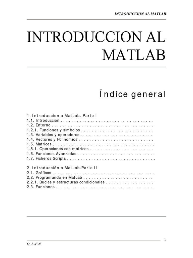 Introducción Básica a MATLAB | PDF | Matlab | Matriz (Matemáticas)