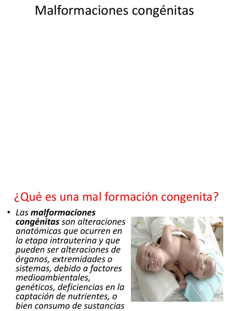 Tipos y ejemplos de malformaciones congénitas | PDF | Pulmón | Desorden ...