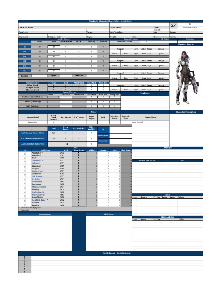 **Simple and Easy Starfinder Sheet** | Clothing | Fashion & Beauty