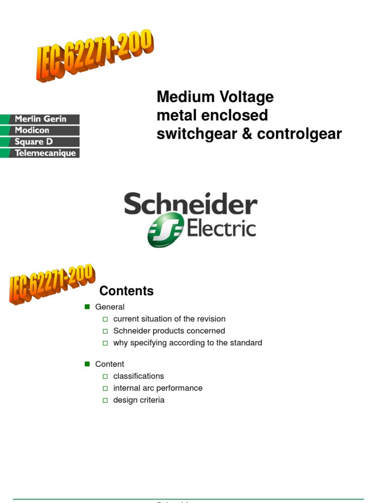 IEC 62271-200 - S - Presentation - 031023 | PDF | Power (Physics ...