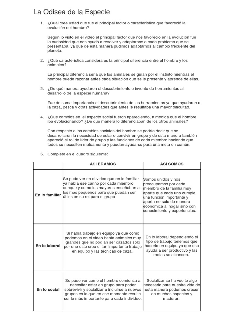 La Odisea de La Especie | PDF | Homo Sapiens | Evolución